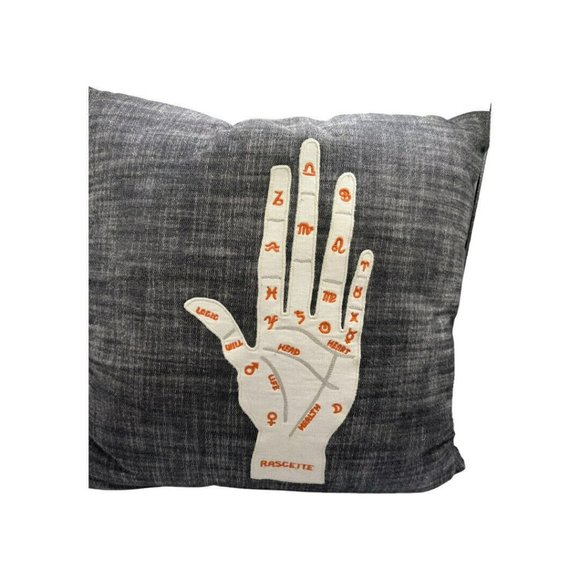 Unbranded | Bedding | Palmistry Palm Reading Pillow Gray Orang E Canvas ...